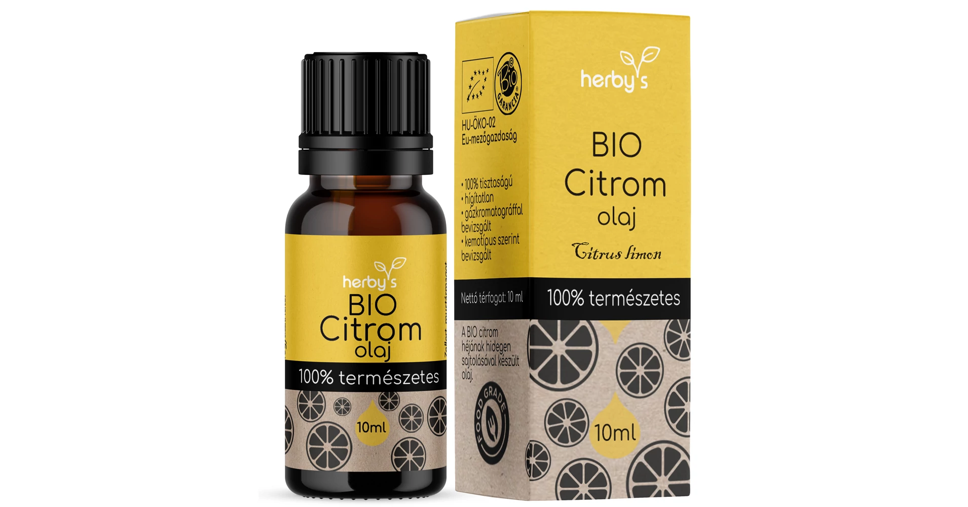 Herby's - BIO Citrom olaj 10 ml FOOD GRADE - herby's - FOOD GRADE ...